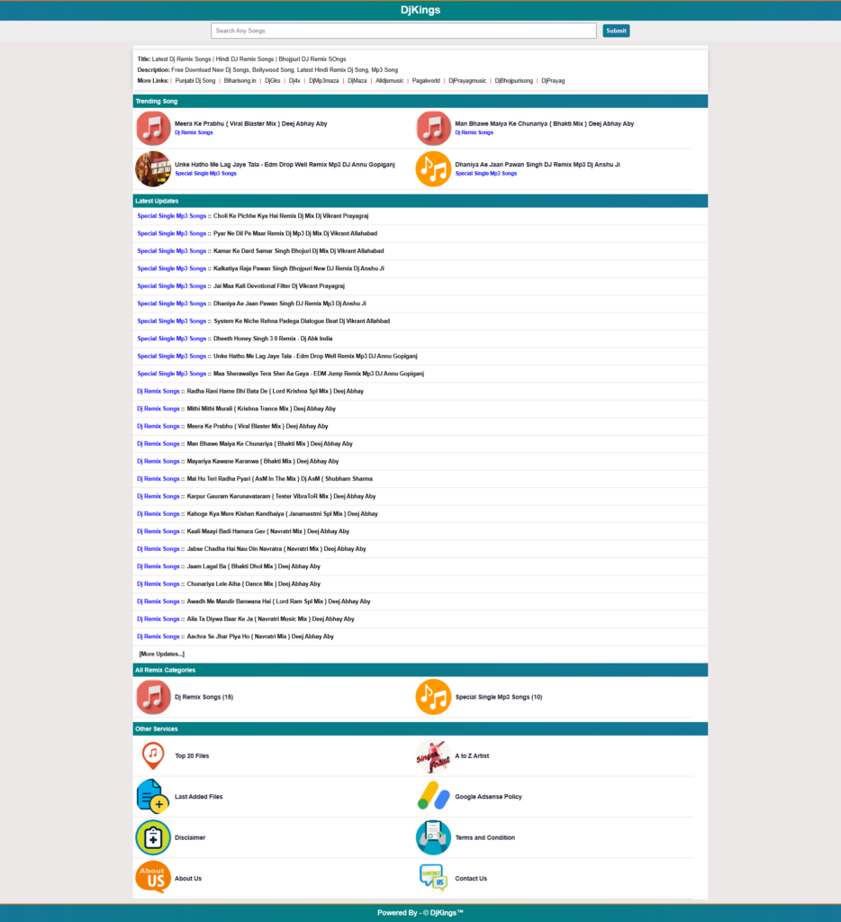 DjKings.In Style New PHP Music Script - Digitalkart.Co.In